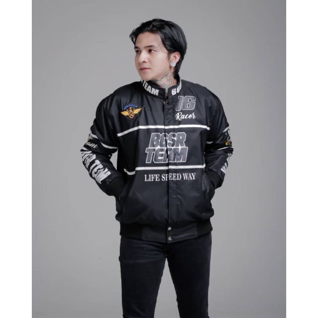 Jual Jacket Motor Nascar Original BGSR Jaket Pria Jaket Parasut Jaket Bomber Jaket Waterprof ...
