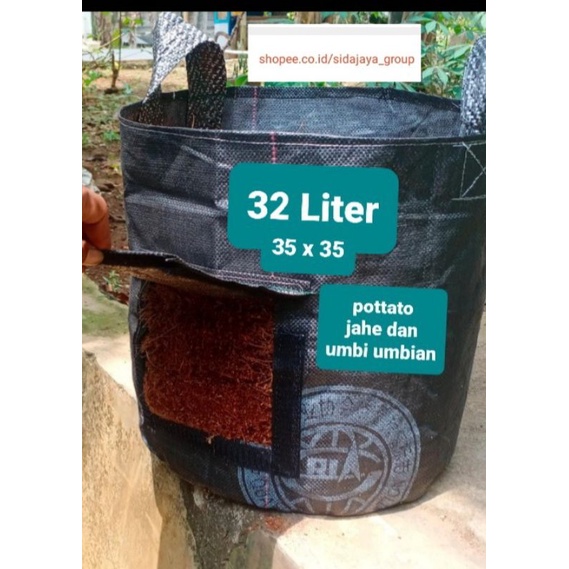 Jual Pot tanaman planter bag potato,jahe dan umbi umbian 35 x 35cm (32 ...