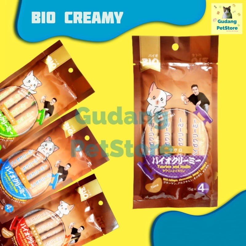 PROMO: BIO CREAMY TREATS Baim Wong isi 4pcs setara Meo Creamy treats ...