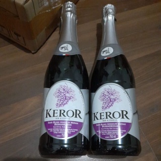 Keror Sparkling Wine Non Alkohol Red Grape Peach Apple Juice | Shopee ...