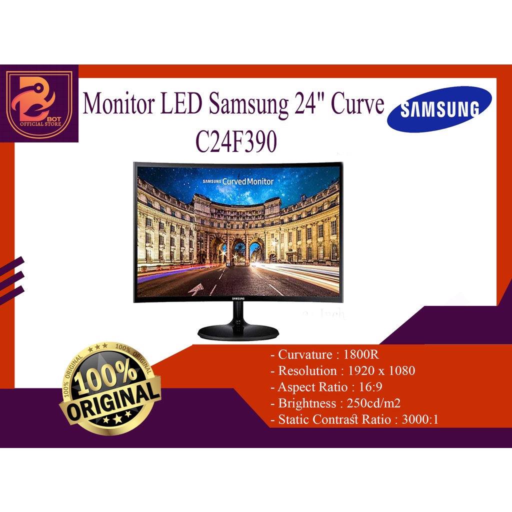 Jual LED MONITOR SAMSUNG CURVED C24F390 24 Inch | MONITOR KOMPUTER ...