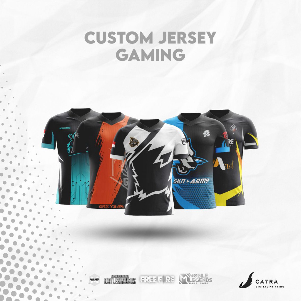 Jual Custom Jersey Gaming Printing (Satuan Free Desain) Indonesia ...
