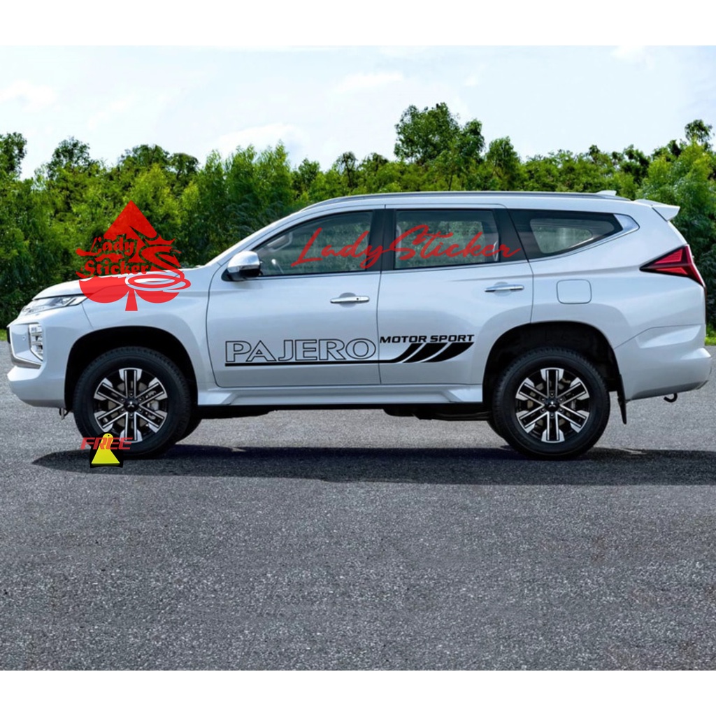 Jual STICKER PAJERO SPORT STICKER STIKER LIST MOBIL MITSUBISHI PAJERO ...