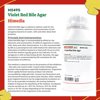 Jual VRBA, Violet Red Bile Agar, M049S, 100 gram, 500 gram, HIMEDIA ...