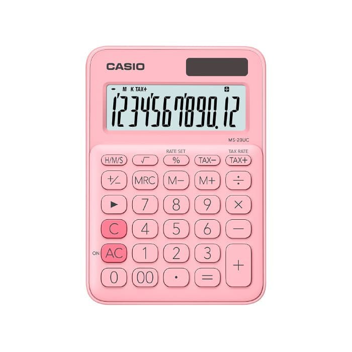 Jual KALKULATOR CASIO WARNA MS 20 UC PINK | Shopee Indonesia