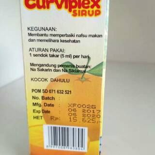 Jual Curviplex Syrup 60ml | Shopee Indonesia