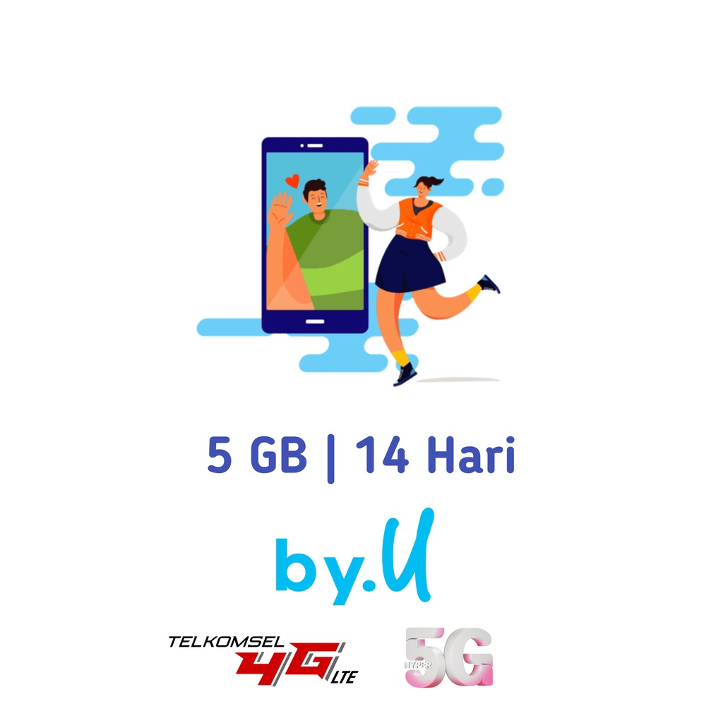 Jual Kartu Perdana Byu By.u Dari Telkomsel 5 GB Masa Aktif 7 Hari ...