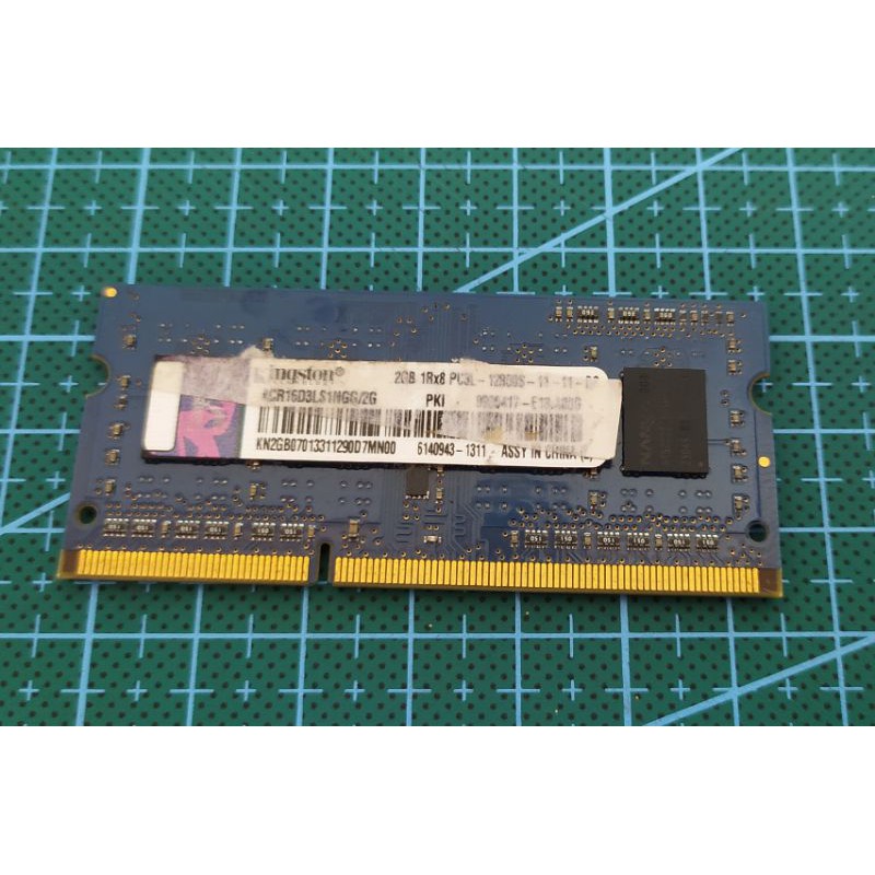 Jual ram laptop DDR3 2GB merk kingston pc3l 12800 (ram sodimm) (GARANSI ...
