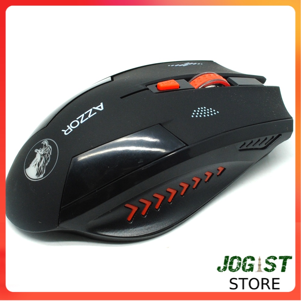 Jual Azzor Mouse Gaming Wireless Rechargeable USB 2400 DPI 2.4G ...