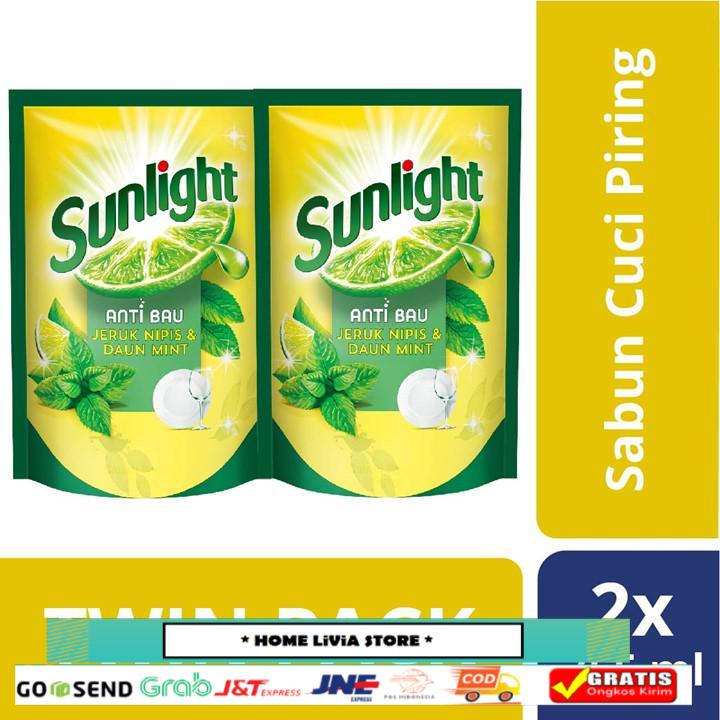 Jual Sunlight Sabun Cuci Piring Mint Refill 755 ml Twinpack | Shopee Indonesia