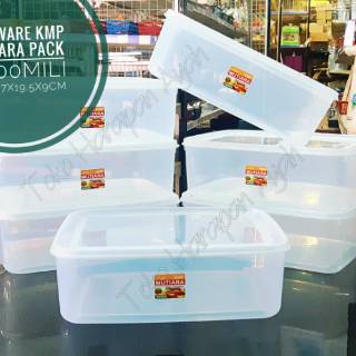 Jual Food Box 3500 ml Plastik / Kotak Makan 3,5L / Tempat Donat / Container / KMP 3500 mili ...