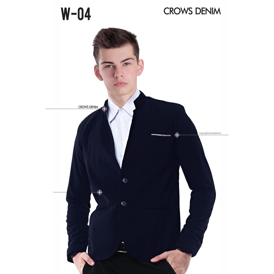 Jual Jas Pria | Jas Cowok | Premium Blue Grand Feel Blazer | W-04 | FC ...