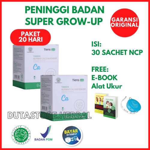 Jual Peninggi Badan Paket 20 Hari - SUPER GROW UP-NCP PENINGGI BADAN ...
