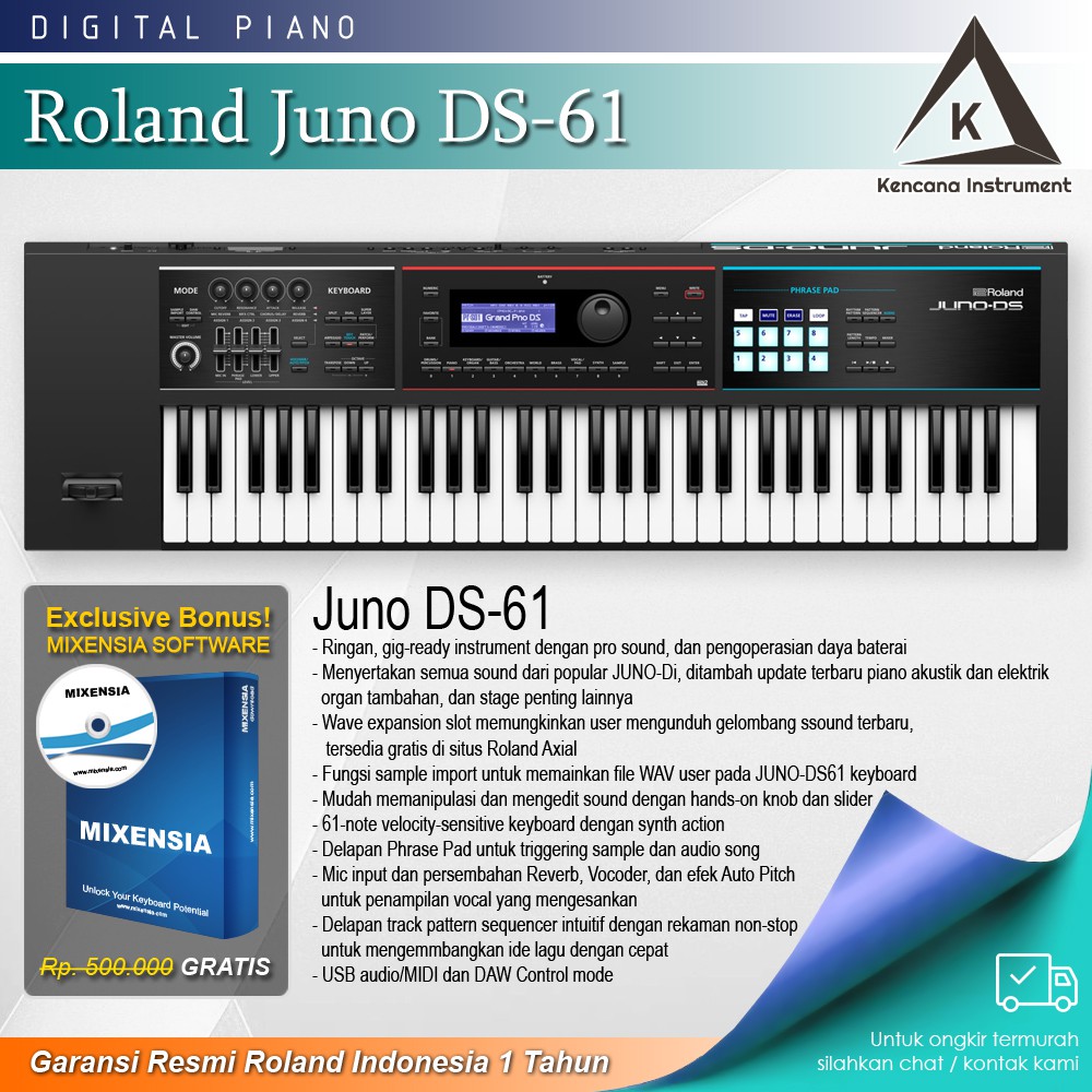 Jual Roland Juno DS61 / DS 61 / JunoDS 61 Synthesizer Garansi Resmi | Shopee Indonesia