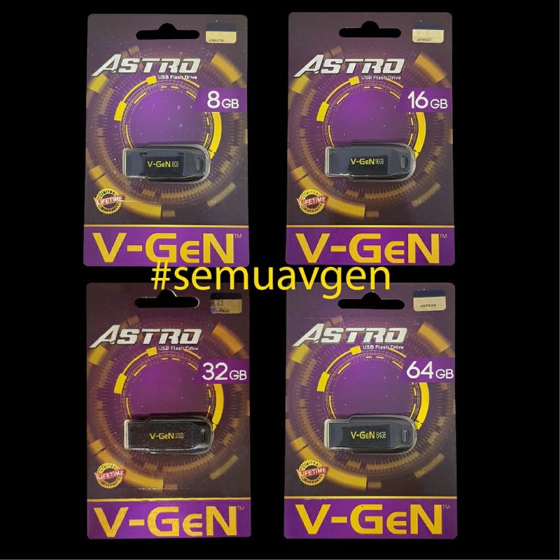 Jual Flashdisk Astro V-Gen 8GB 16GB 32GB 64GB Original USB2.0 FD Flash Disk V-Gen | Shopee Indonesia