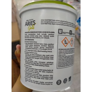 Jual Dempul Plamir Plamur Tembok Kayu Wall Putty ARIES GOLD Kaleng 1Kg ...