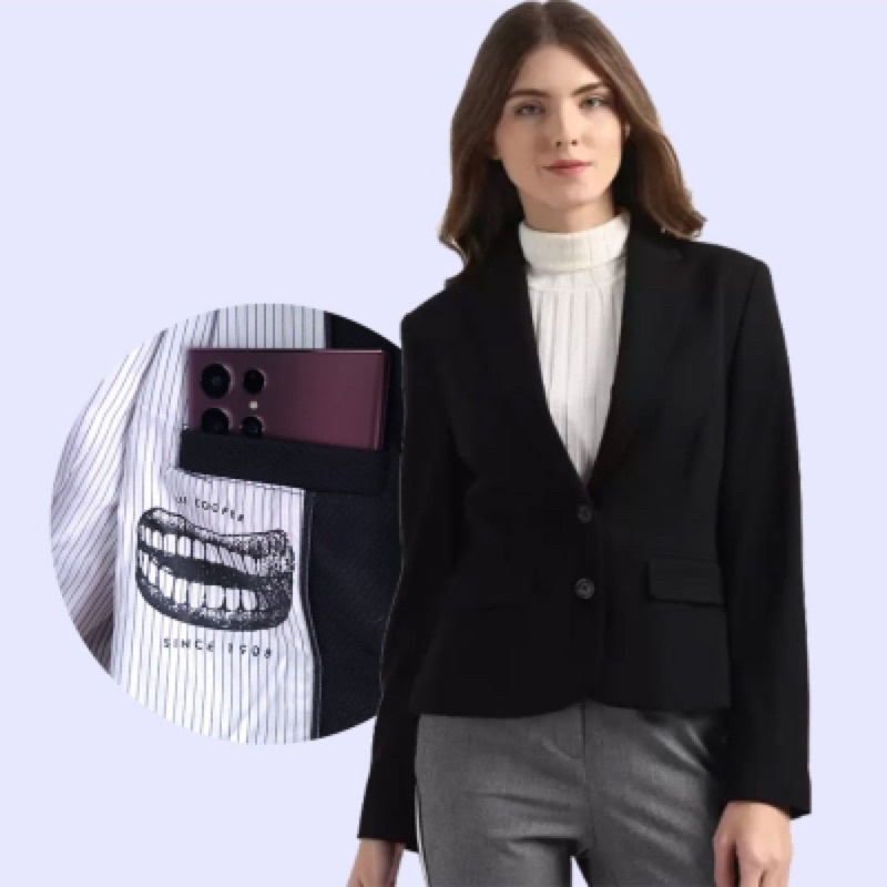 Jual LEE COOPER Wool Blazer - Black - Outer Kerja Hitam Polos Wanita ...