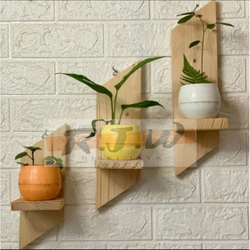 Jual RAK BUNGA DINDING MODEL KETUPAT | DEKORASI DINDING | RAK BUNGA ...