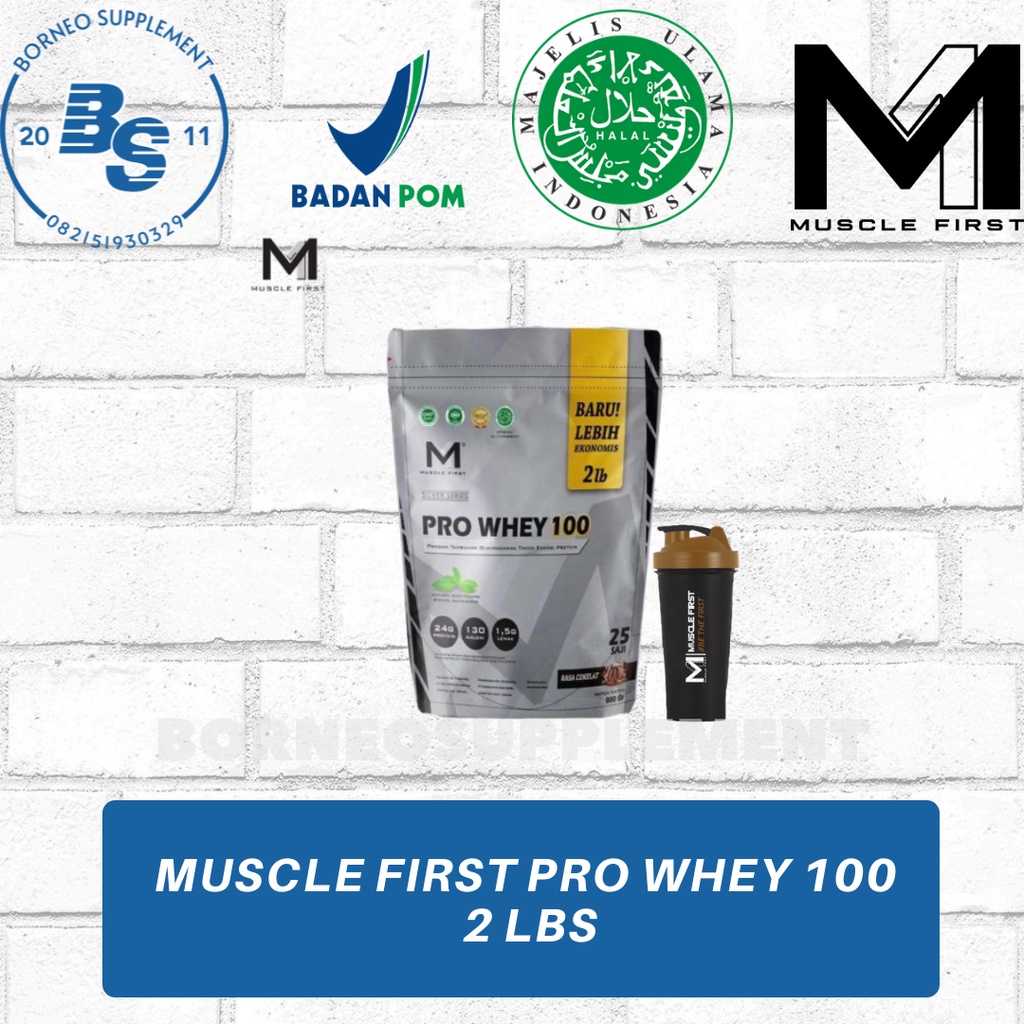 Jual Musclefirst M1 Pro Whey Protein 100 2 lbs Muscle first BPOM HALAL ...