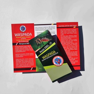 Jual Leaflet / Brosur Demam Berdarah / DBD bonus Poster DBD, Brosur ...