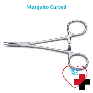 Jual Gunting Medis Klem Mosquito Curved 12 cm Gunting Mosquito Bengkok ...