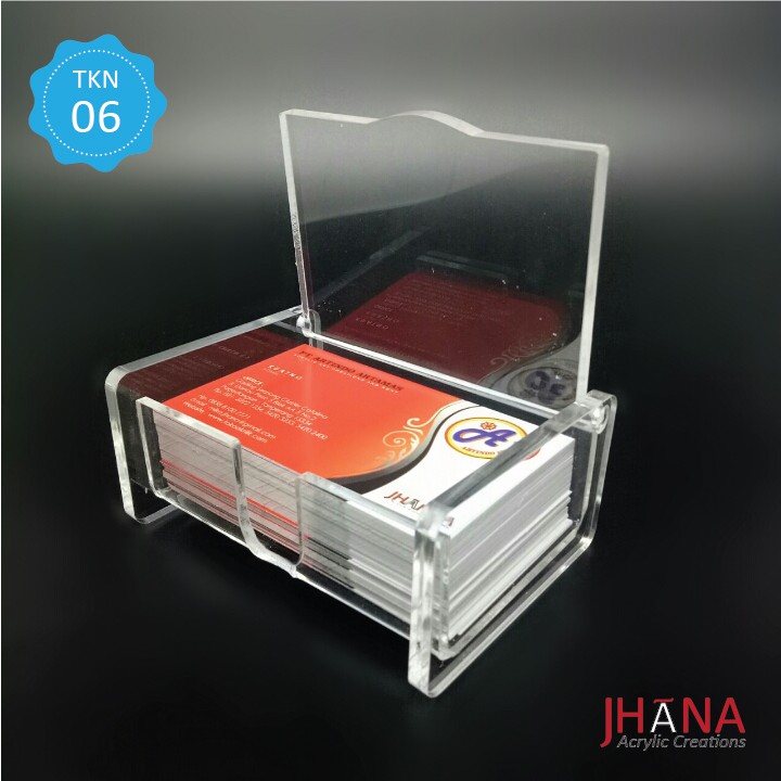 Tempat Kartu Nama Akrilik / Name Card Holder / Display Kartu Nama TKN01 ...