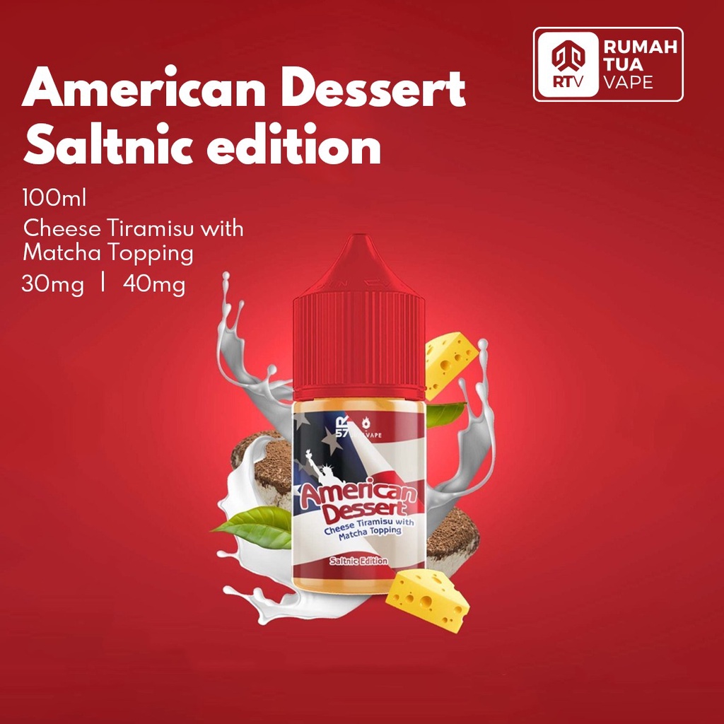 Jual AMERICAN DESSERT SALTNIC EDITION 30MG 40MG 30ML PREMIUM LIQUID ...