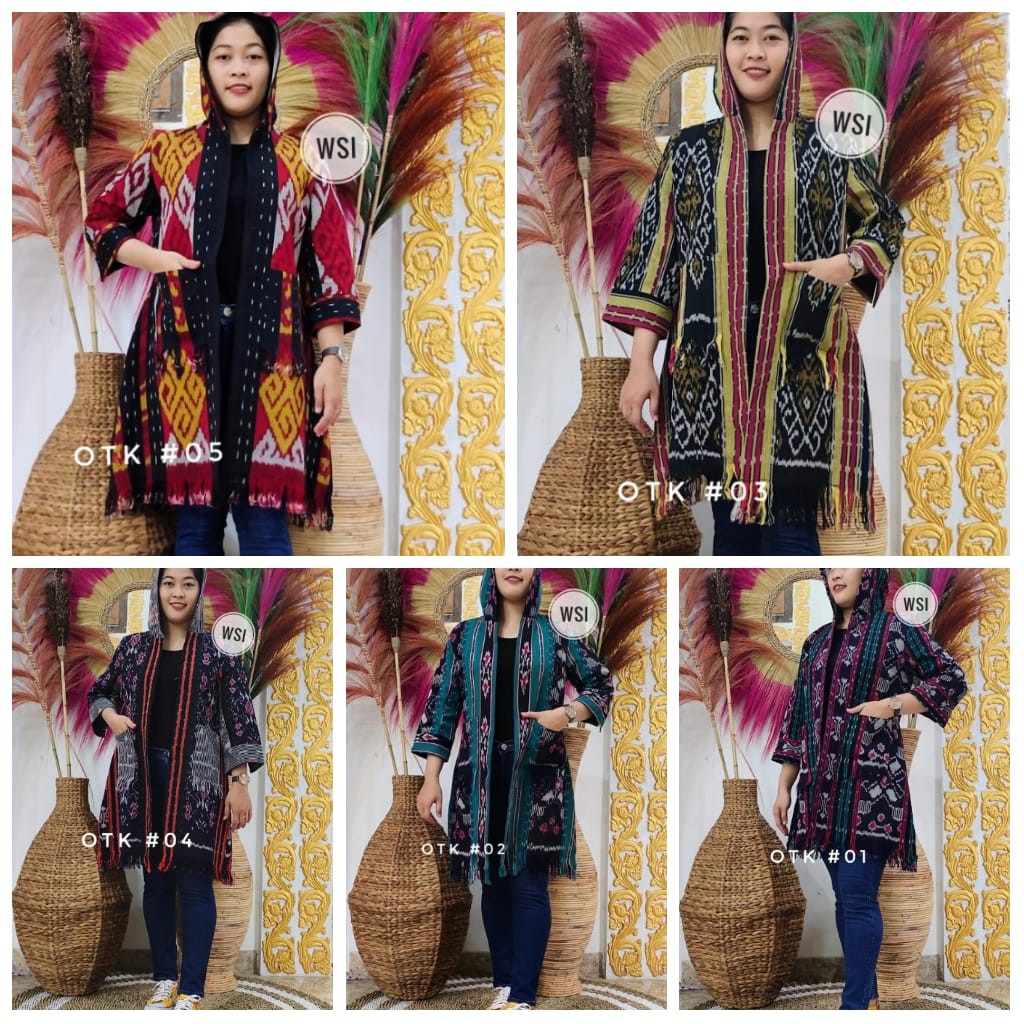 Jual New Outer Topi Tenun asli Jepara Lengan 7/8/Outer Tenun Etnik ...