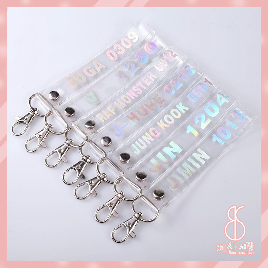 Jual [BS] BISA COD KPOP BTS BT21 Strap Transparan Hologram Gantungan Kunci Jungkook V - KP048 ...