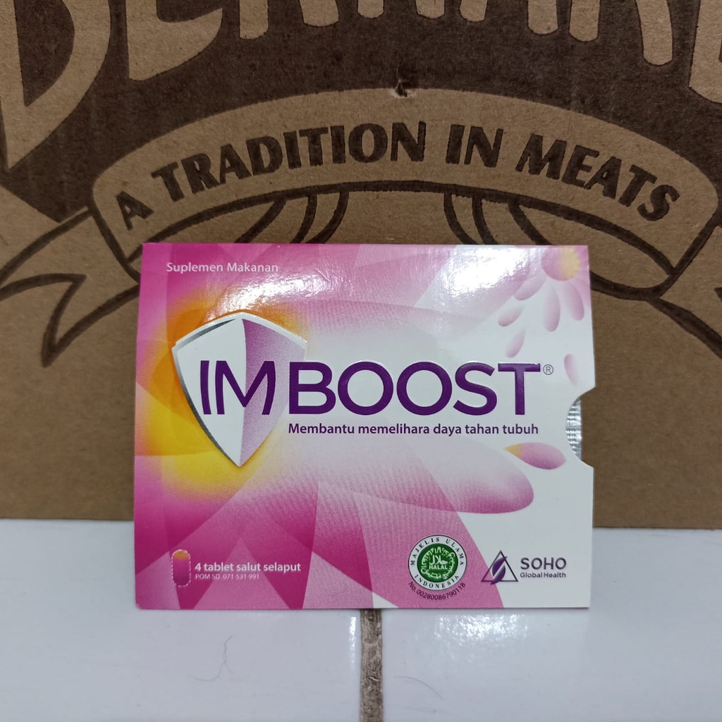 Jual Imboost Suplemen Makanan 1 Strip isi 4 tablet | Shopee Indonesia