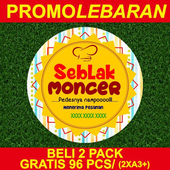 Jual STIKER LABEL PRODUK LINGKARAN "SEBLAK MONCER" Indonesia|Shopee ...