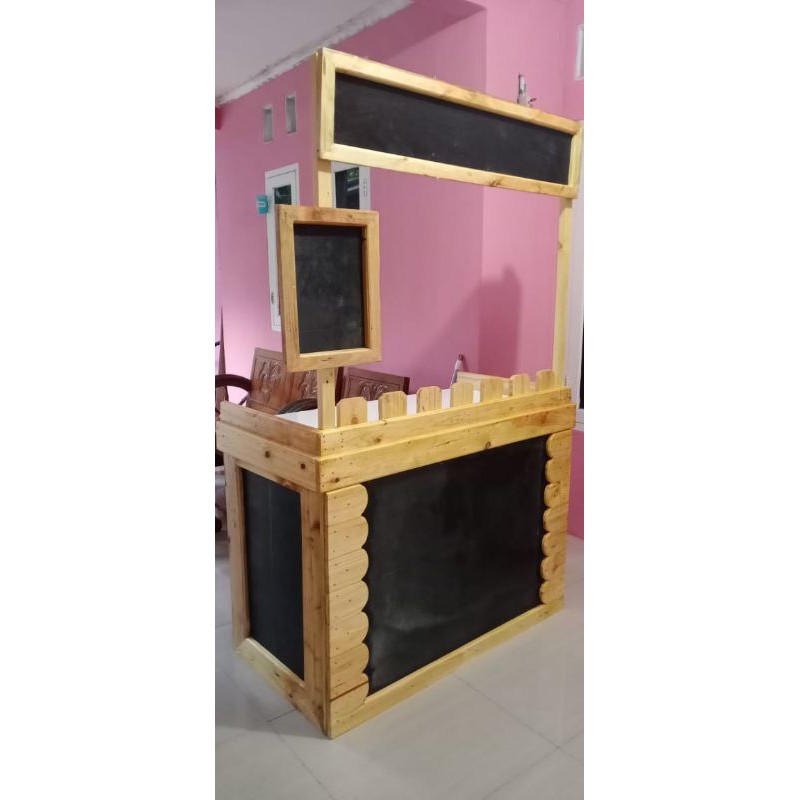 Jual Booth portable kayu jati belanda 120 cm | Shopee Indonesia