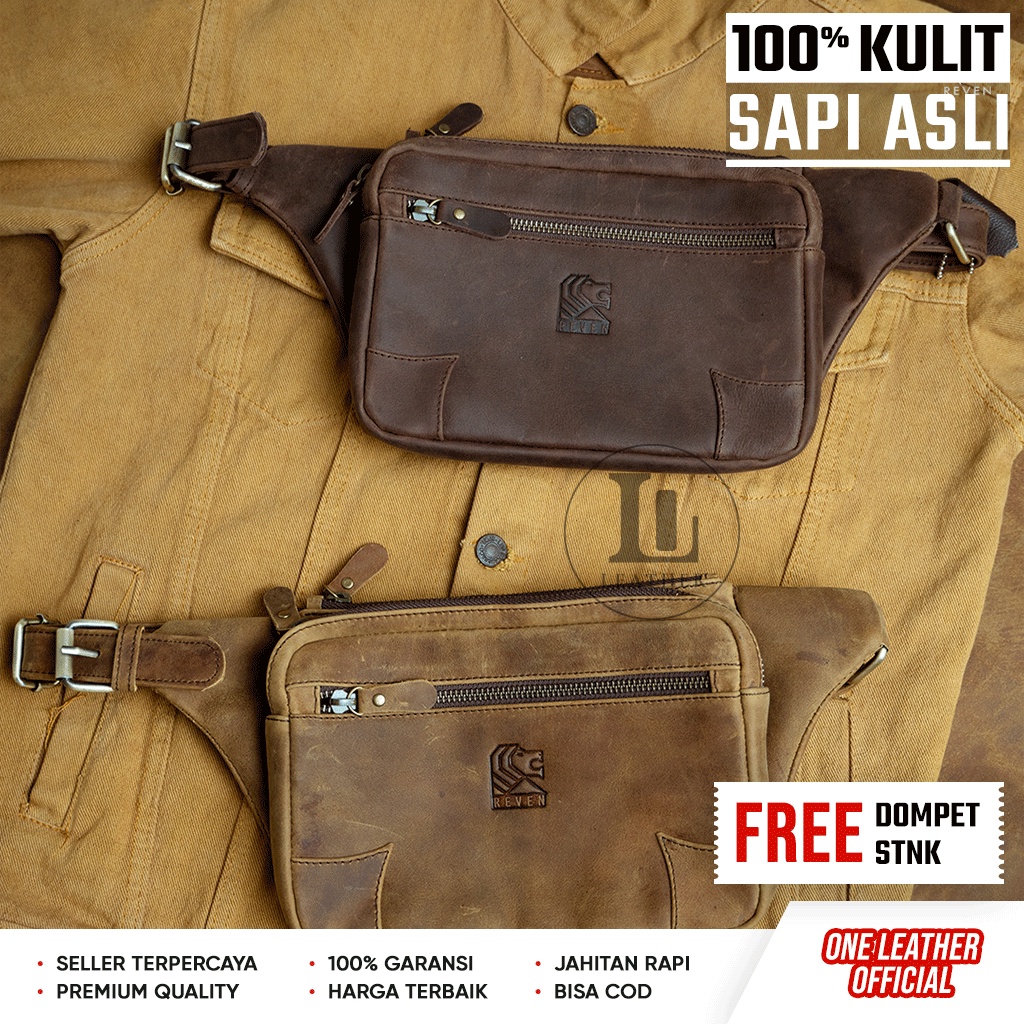 Jual Tas Selempang Pria Kulit Asli Original Untuk Kerja Kantor Sling ...