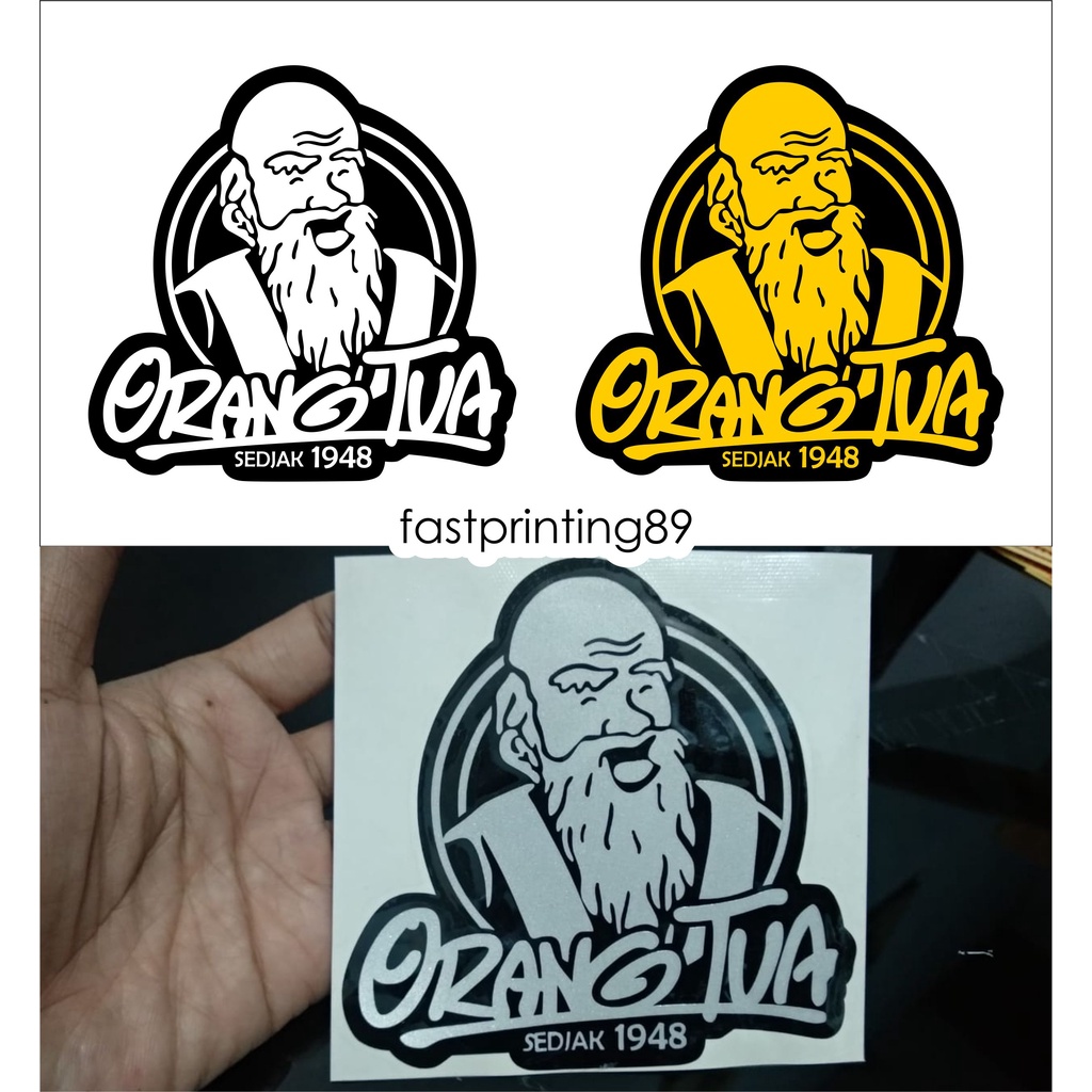 Jual STICKER MOTOR ORANG TUA l CUTTING STICKER | Shopee Indonesia