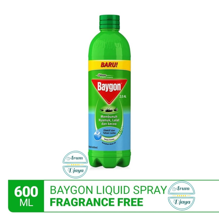 Jual Baygon Liquid Spray Fragrance Free 600ml - Baygon Cair Semprot ...