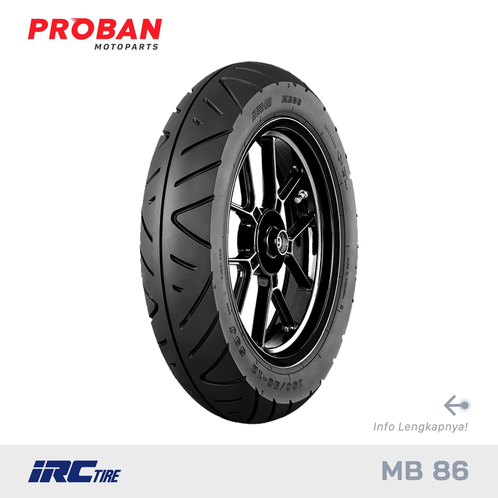 Jual IRC TL MB 86 100/90-12 Ban Motor Tubeless | Shopee Indonesia