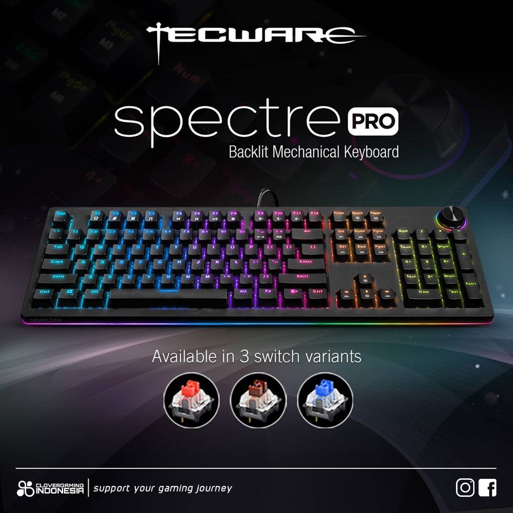 Jual Tecware Phantom Spectre Pro RGB - Mechanical Gaming Keyboard ...
