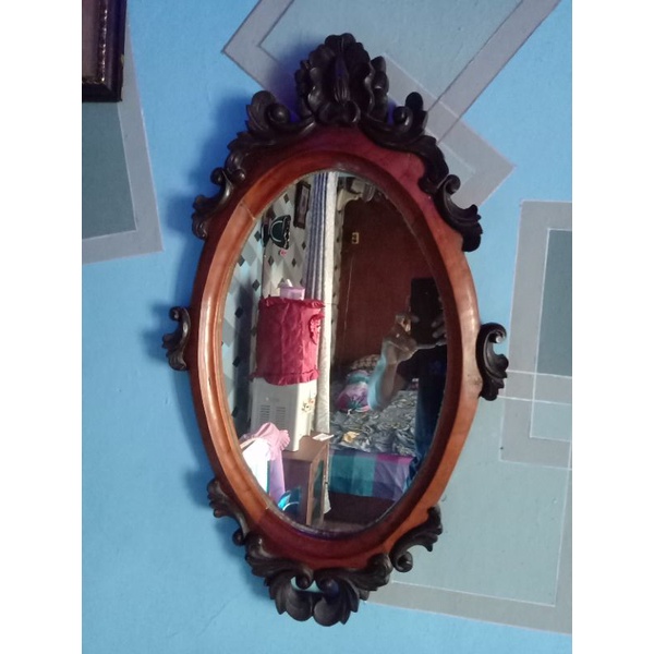 Jual kaca rias Jawa klasik ukiran asli bukan tempelan | Shopee Indonesia