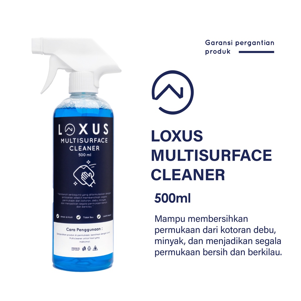 Jual Loxus Multisurface Cleaner Pembersih Kaca Meja Dapur Dari Minyak ...