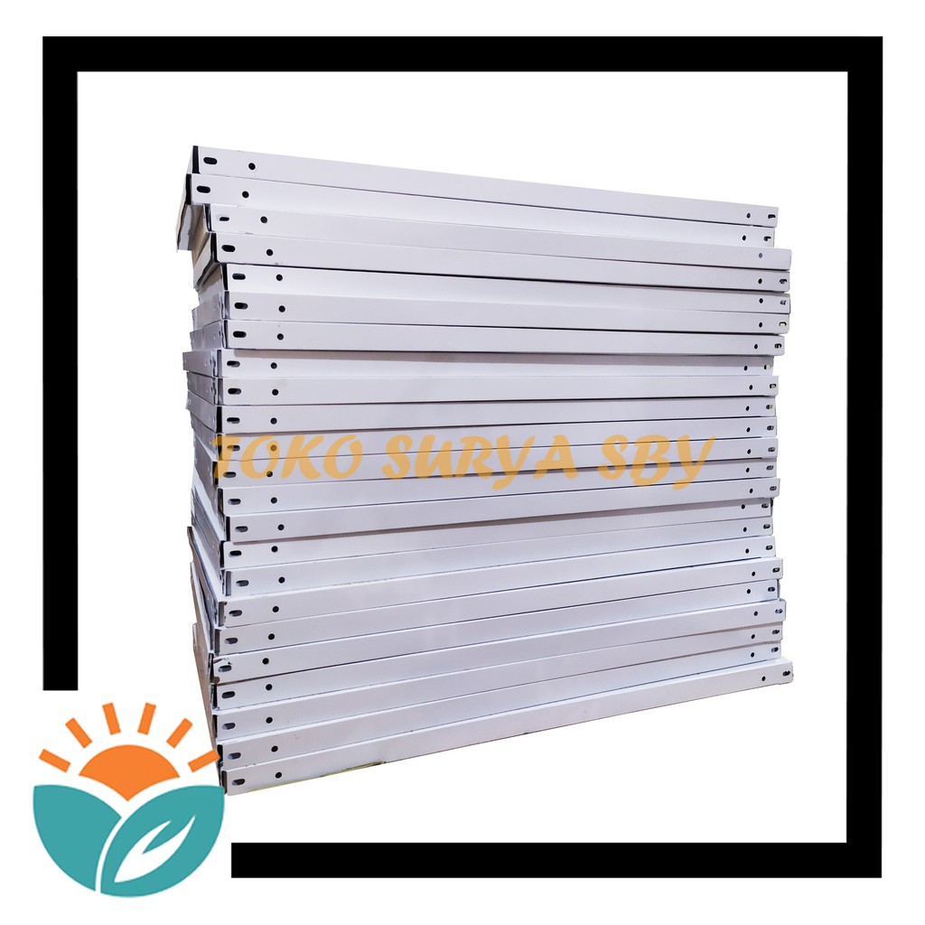 Jual AMBALAN RAK PLAT BESI TULANG - PUTIH | Shopee Indonesia