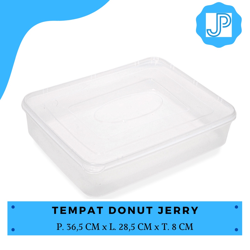 Jual Kotak Plastik Box Tempat Kue Donat Wadah Makanan Serbaguna ...