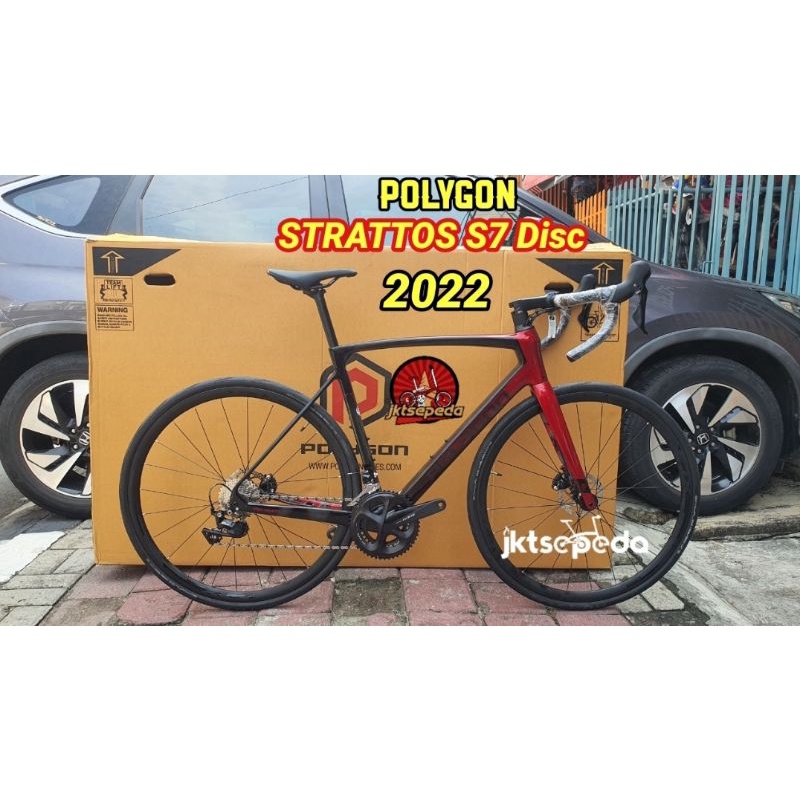 Jual Sepeda Balap Roadbike Polygon Strattos S7 Disc | Shopee Indonesia