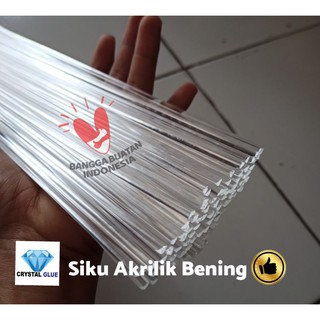 Jual Siku akrilik 3mm panjang 60cm, siku penguat sambungan tebal 3mm ...
