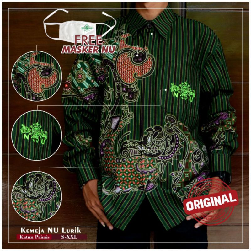 BATIK NU motif lurik 100% ORIGINAL | Shopee Indonesia