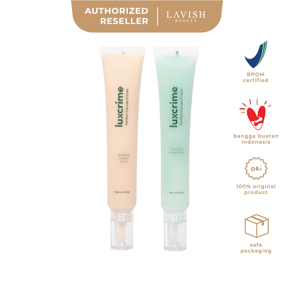 LUXCRIME Perfect Canvas Mattifying Poreless Primer // Hydro Blur Finish ...