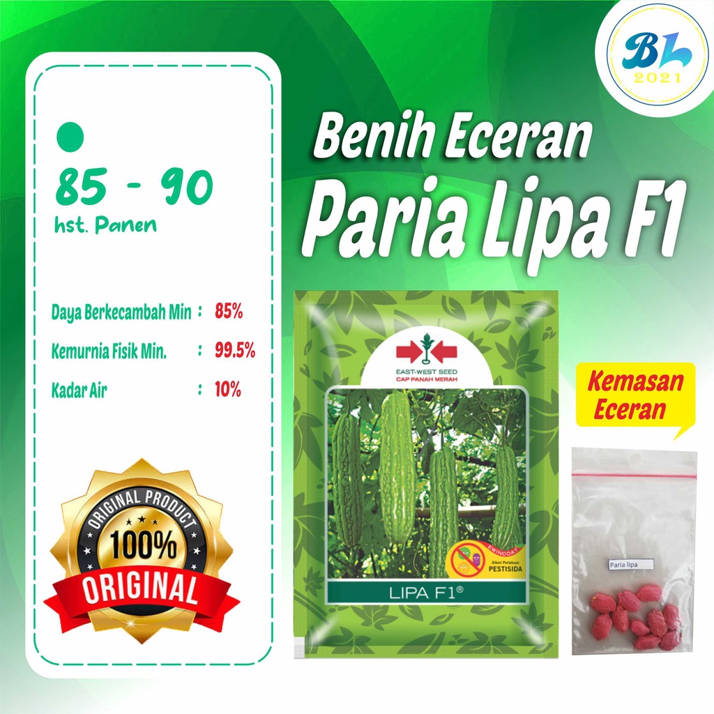 Jual Benih Bibit Pare/ Paria Lipa F1 Eceran - Cap Panah Merah | Shopee ...