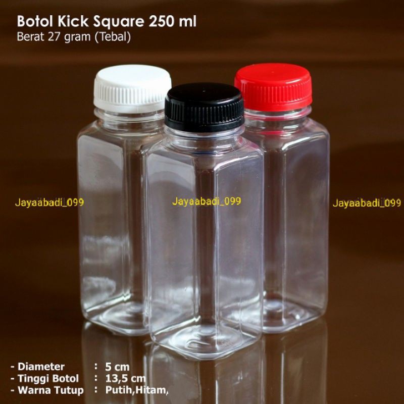 Jual Botol Plastik Kick Square 250 ml / Botol Plastik 250 ml | Shopee ...