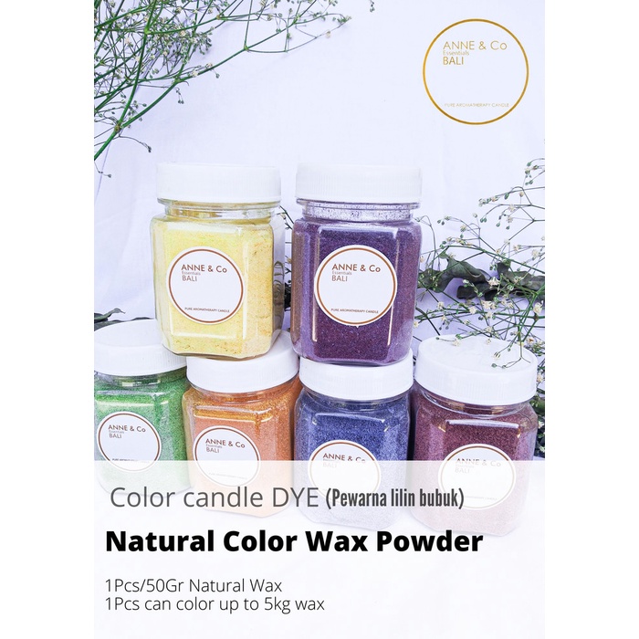 Jual NEW ANNE&CO BALI ||COLOR CANDLE DYE NATURAL WAX POWDER PEWARNA ...