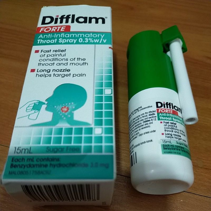 Jual Difflam forte sore throat spray 15ml | Shopee Indonesia