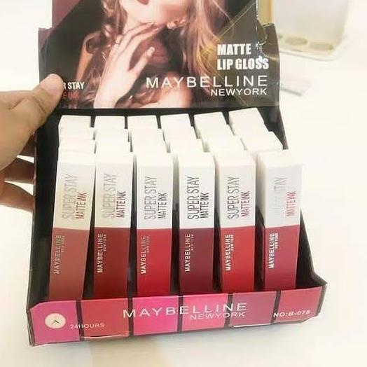 Jual Qi* 1 Lusin Lipcream Maybelline Matte Ink Barcode Promo mingguan ...